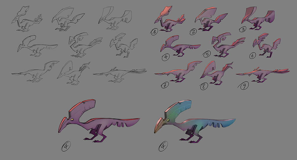 Art: New creature concept and rig page - Dev Art - Boundless Community