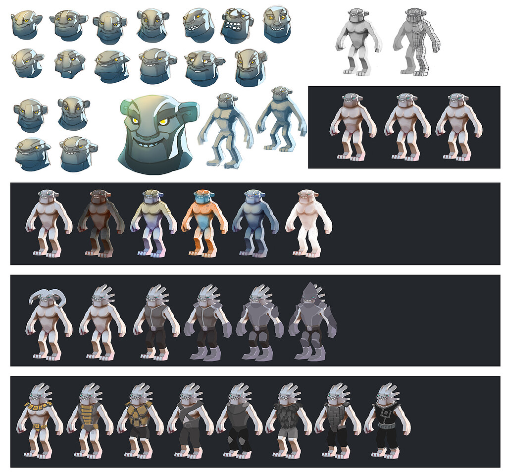 Art: Playable Character sketches - Page 2 - Dev Art - Boundless Community
