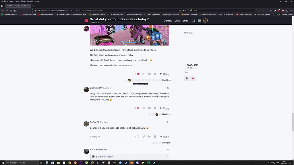 FORUM acting strange for me - General - Boundless Community