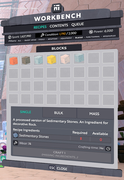 Crafting UI rework - Suggestions - Boundless Community