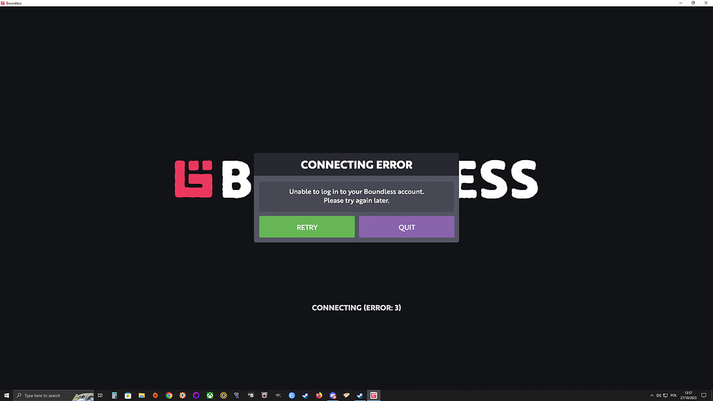 Connecting error: 3) [RESOLVED] - Community Support - Boundless Community