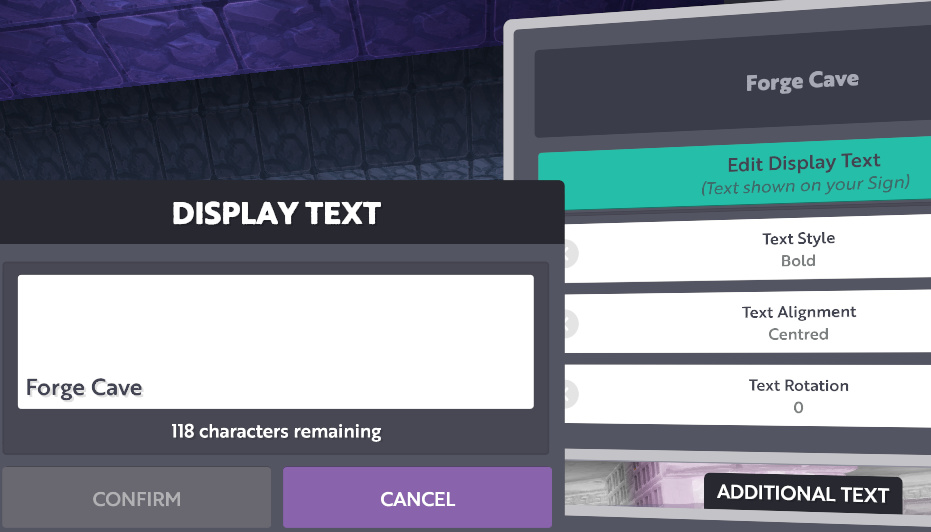 Is there a way to do a carriage return on keyboard when doing signs ...